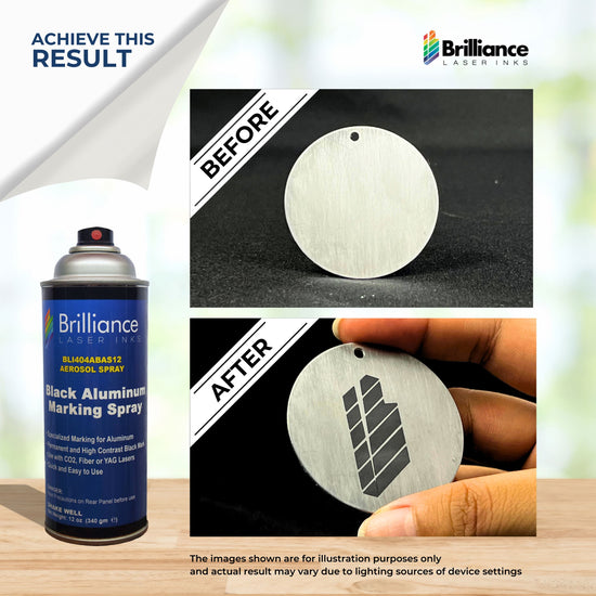 Black Aluminum Laser Marking Spray Can - 12oz Aerosol – Brilliance ...